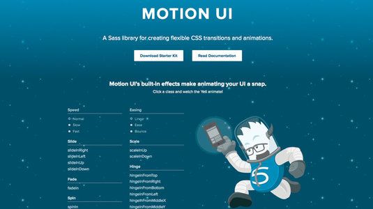 Motion UI is a Sass library for creating animations using CSS | Creative Bloq
