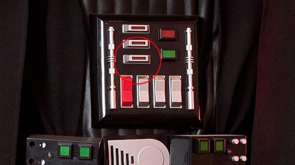What do the buttons on Darth Vader's chest actually do? (And who pushes ...