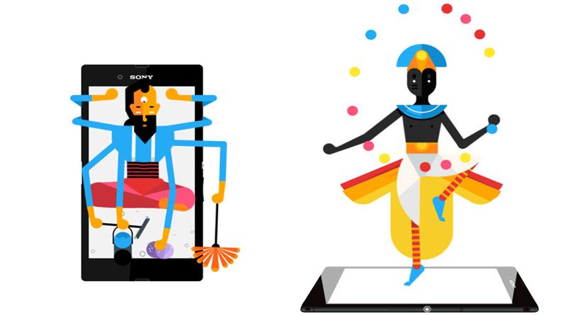 Animated illustrations pop out of Sony's new smartphones | Creative Bloq