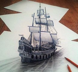 3D drawings on flat sheets of paper | Creative Bloq