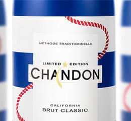 Nautical but nice branding for Chandon bottle | Creative Bloq