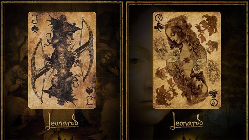 Leonardo da Vinci brought back to life with beautiful playing cards ...