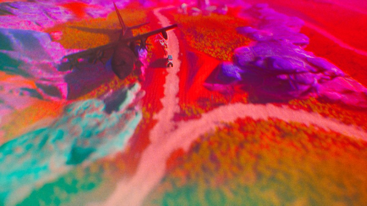 This aggressively vaporwave offroad driving game by a car mechanic ...
