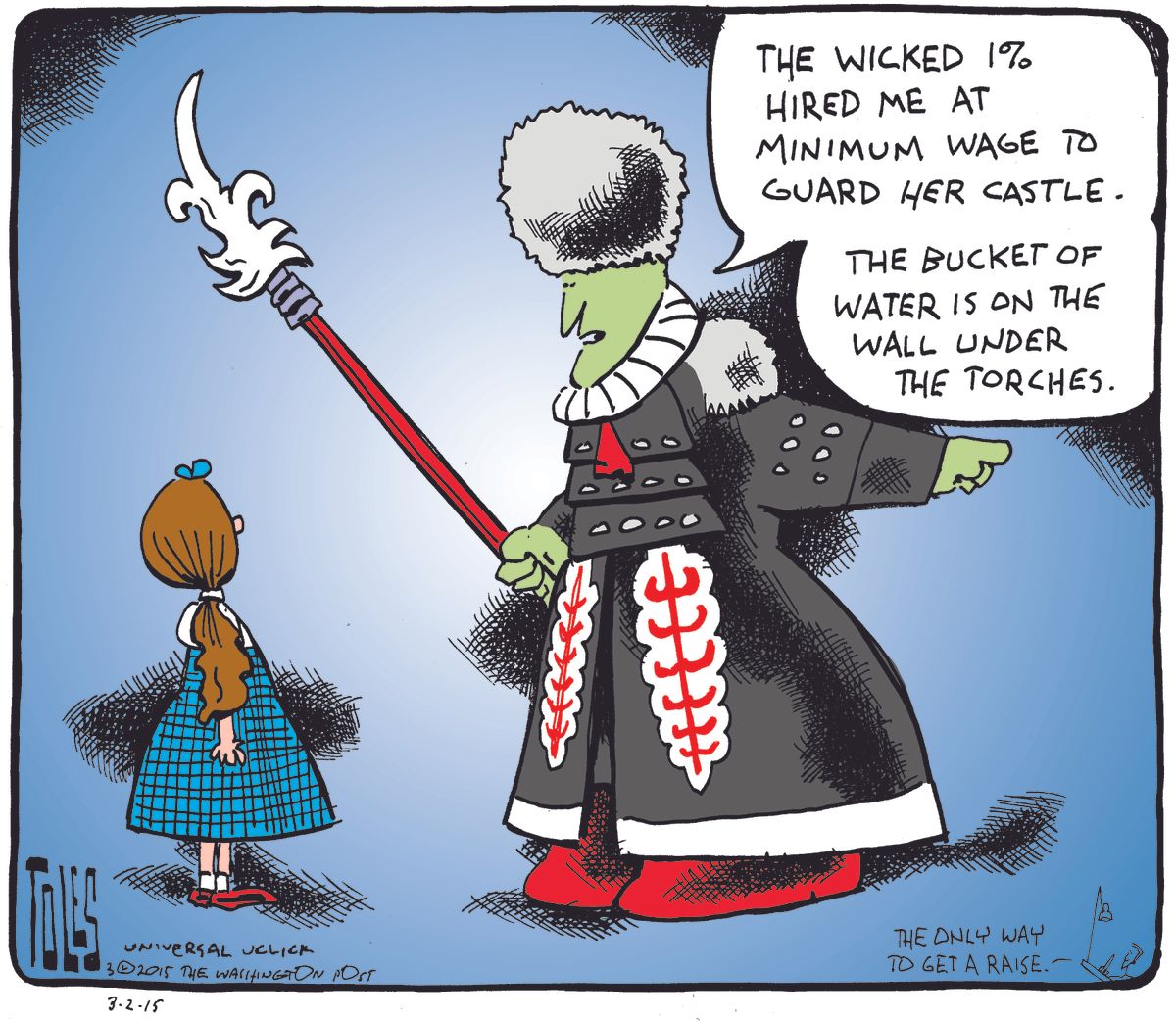 Conservative Political Cartoon On Minimum Wage Caption This...