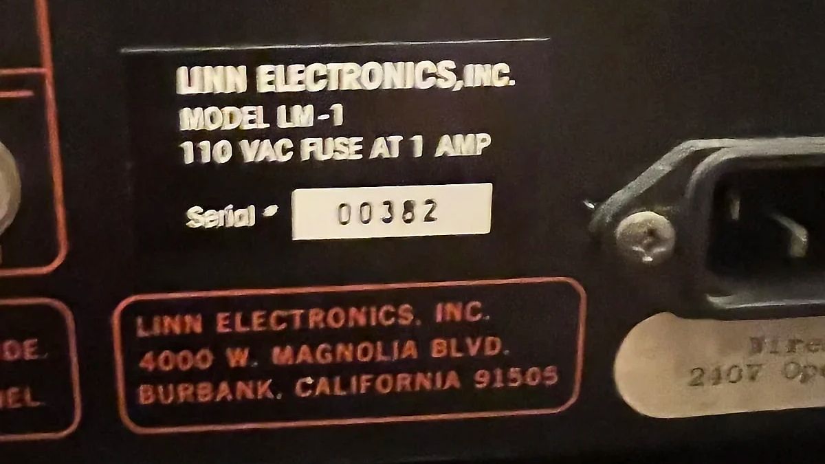 "Immaculate condition for its age": There’s an original Linn LM-1 drum ...