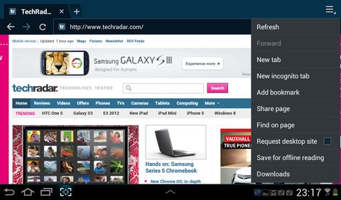 Browser - Samsung Galaxy Tab 2 7.0 review - Page 4 | TechRadar