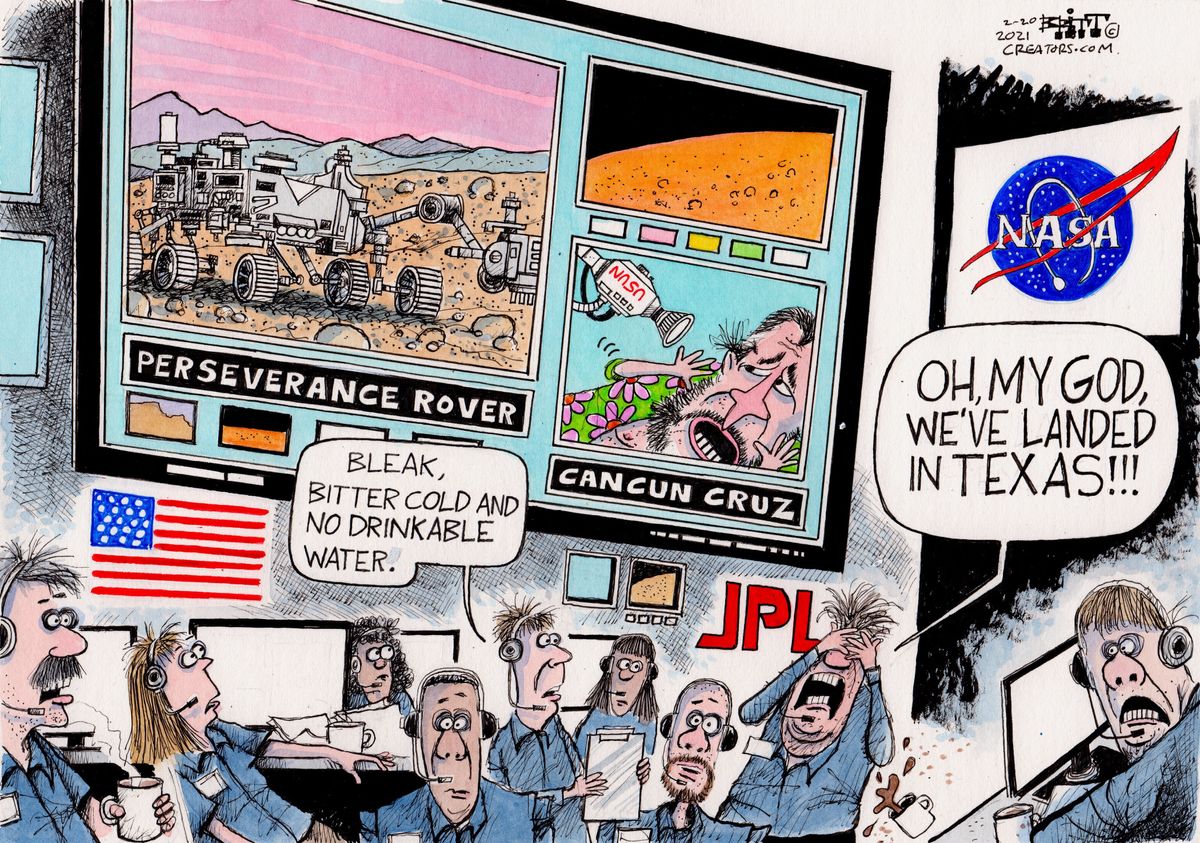 Editorial Cartoon U.S. mars rover perseverance texas | The Week