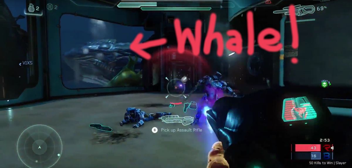 New Halo 5 Fathom map footage reveals one of the two available whales ...