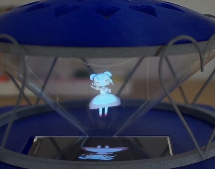Raspberry Pi Drives Holographic Anime Virtual Assistant | Tom's Hardware