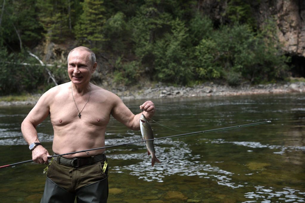 Vladimir Putin vacations, shirtless, in Siberia | The Week