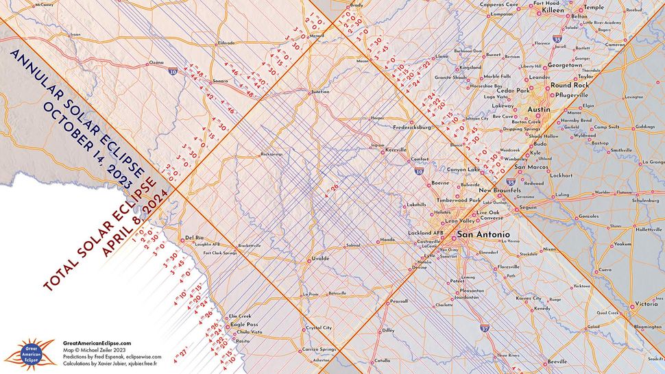 Where to stand in Texas to see 2 solar eclipses in under 6 months | Space