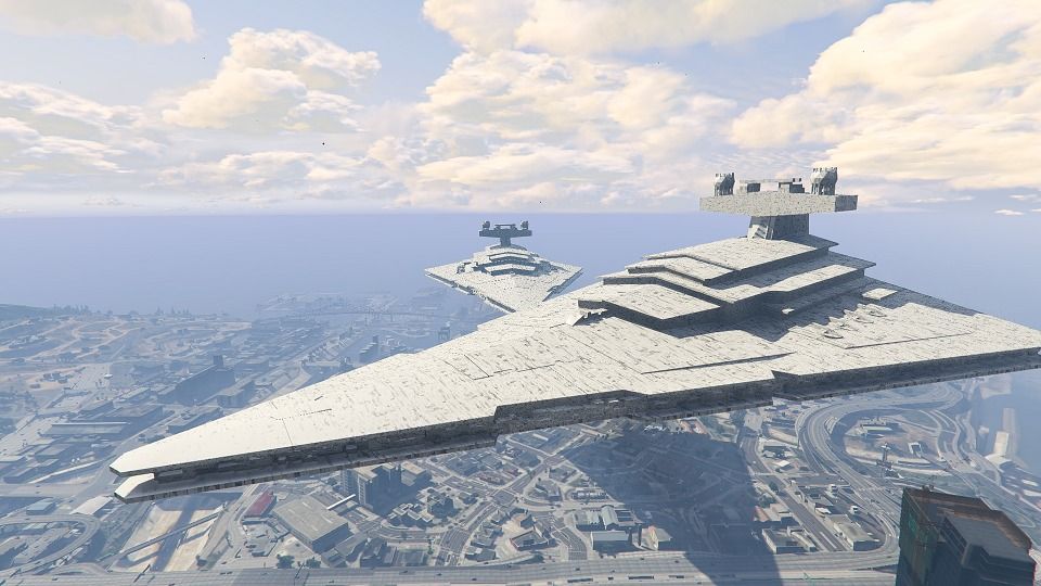 GTA 5 mod adds Imperial Star Destroyer to Los Santos | PC Gamer