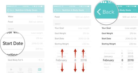 How to change your nutrition and body goals in Fitbit for iPhone and ...