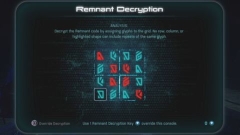 Mass Effect Andromeda Remnant Decryption glyph puzzle solutions guide ...