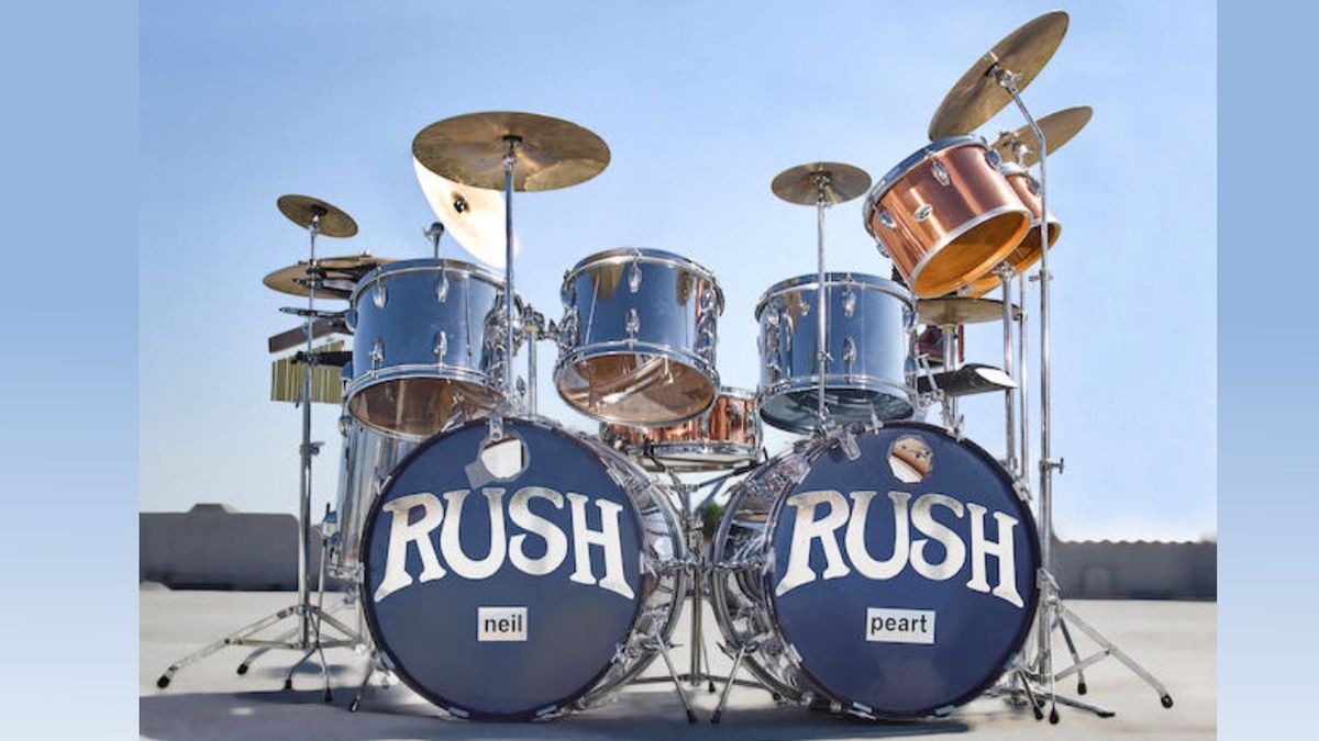 Neil Peart's first-era Rush drum kit is up for auction with a guide ...