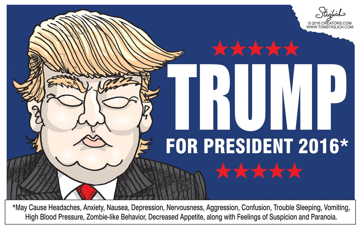 Political Cartoon U.S. trump Side Effects | The Week