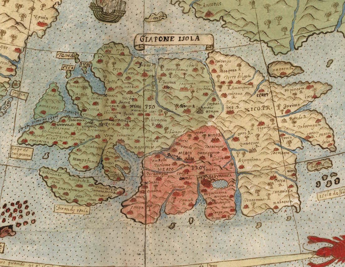 Photos: Renaissance World Map Sports Magical Creatures | Live Science