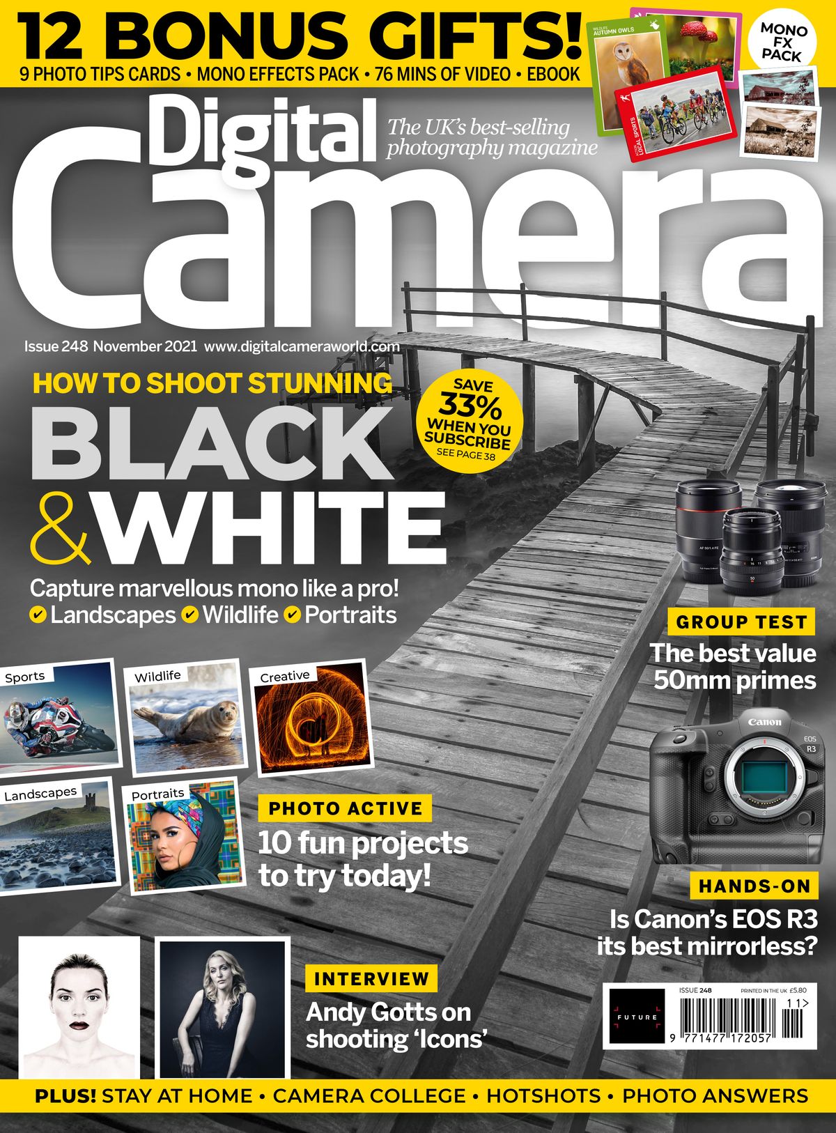 Get 12 free gifts with the November issue of Digital Camera, including ...