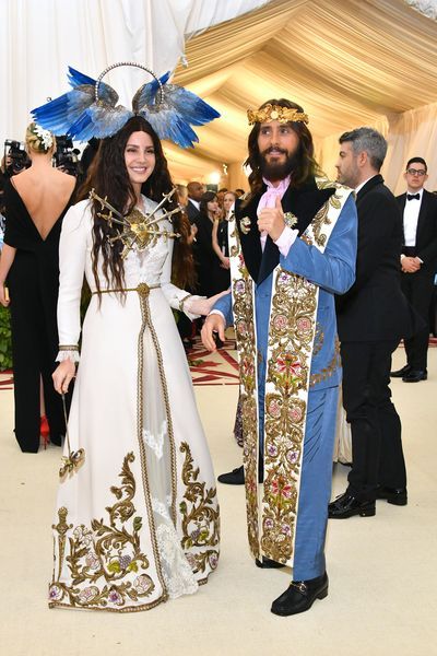 Jared Leto Looks Like Jesus in Gucci at the 2018 Met Gala | Marie Claire