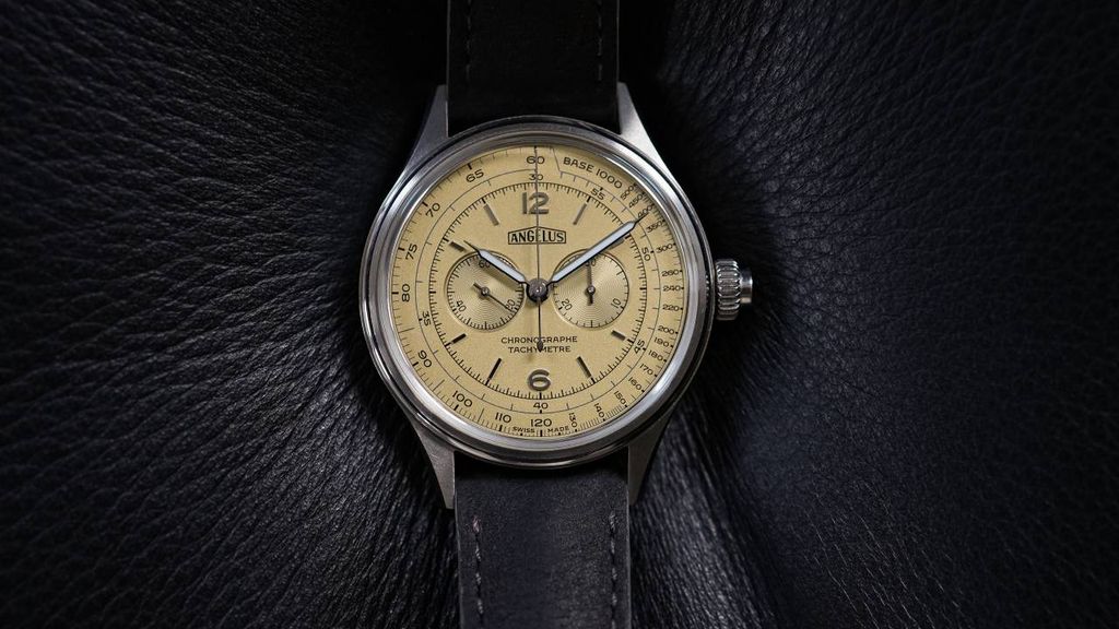 New Monochrome watch is a golden showstopper with a monopusher ...