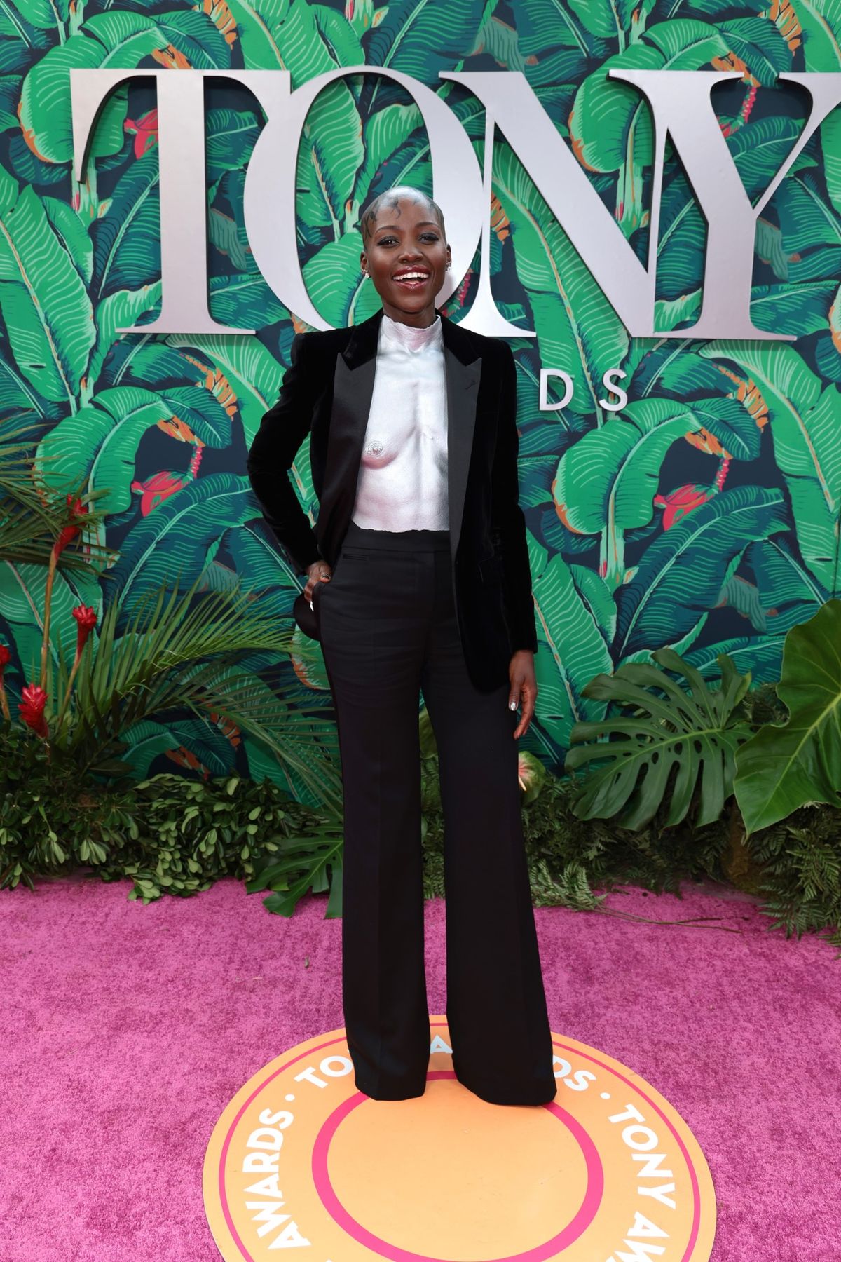 Lupita Nyong'o Wore An Epic Silver Breastplate Molded To Look Like Her Real Body: 'A Shameless ...