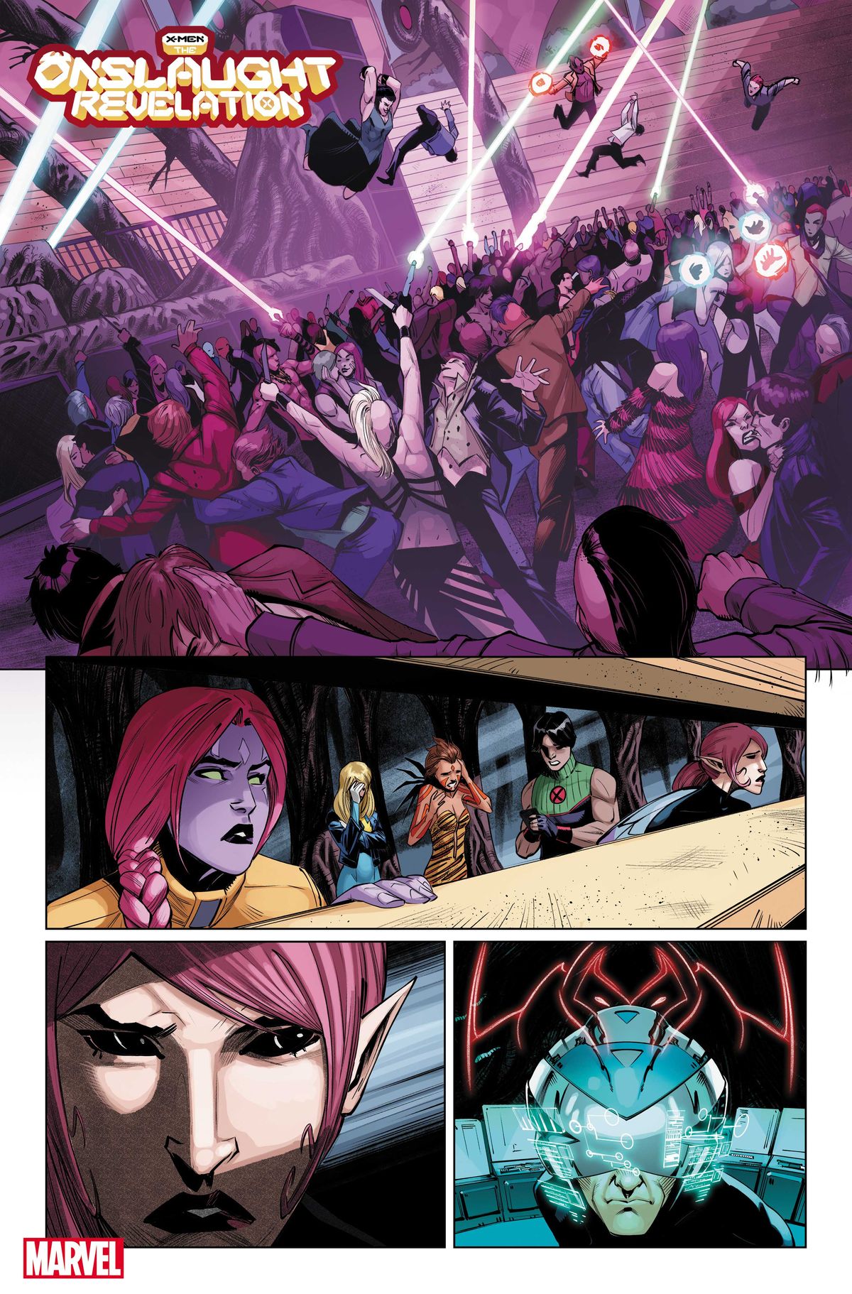 An X-Men superteam assembles to fight Onslaught in X-Men: Onslaught ...