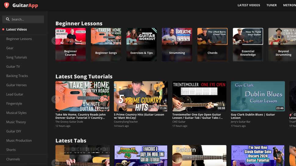 Best free online guitar lessons 2025: Where learning guitar costs ...
