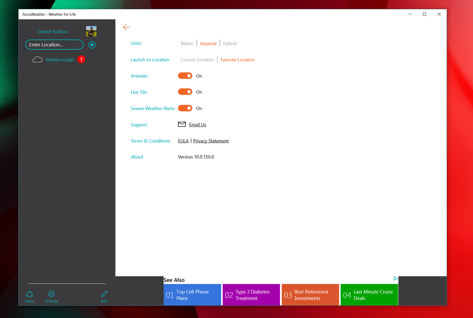 AccuWeather's revamped app brings to-the-minute forecasts to Windows 10 ...