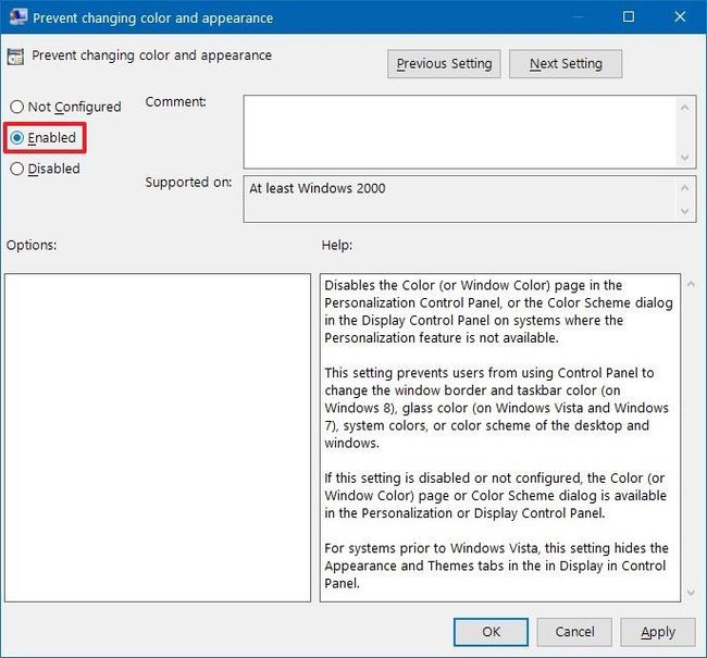 How to prevent users from changing system color settings on Windows 10 ...