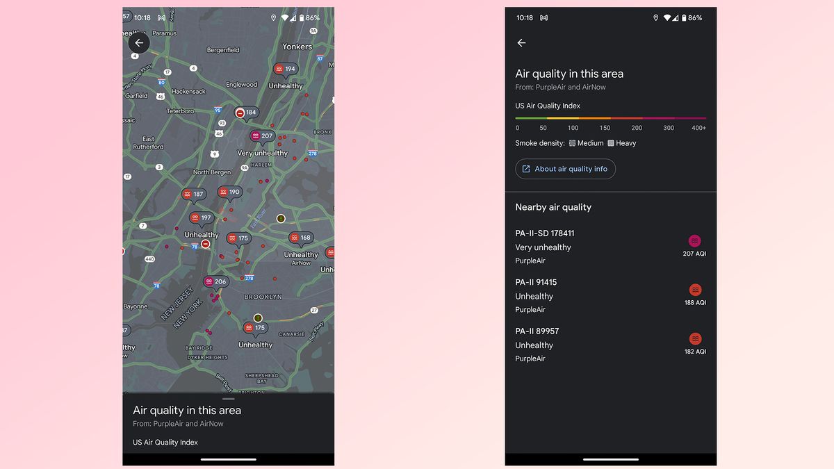 How to check air quality on Google Maps | Tom's Guide