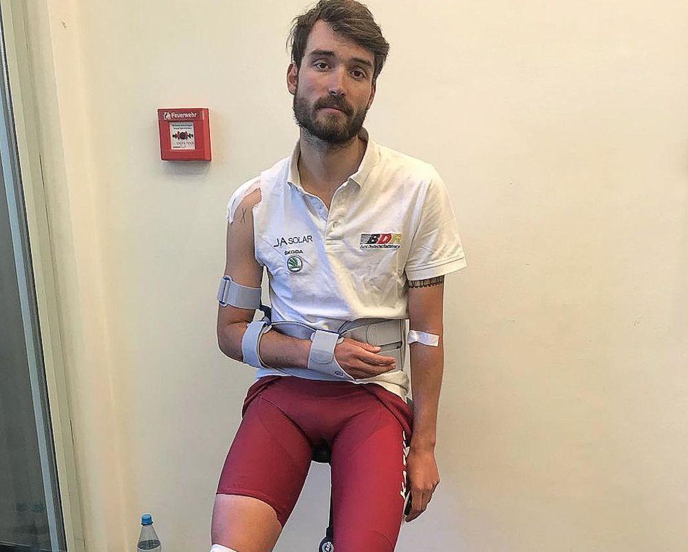 Rick Zabel breaks collarbone in crash on bike path | Cyclingnews