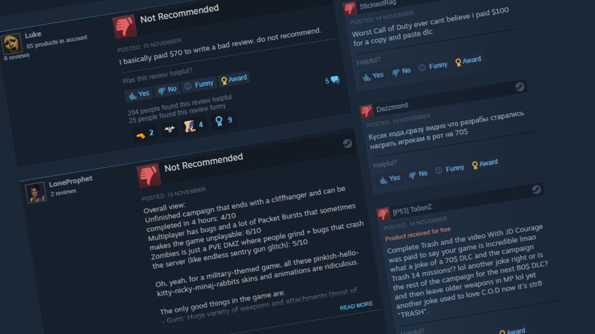 'It's a horrendous and shameful scam': Modern Warfare 3 plummets to one ...