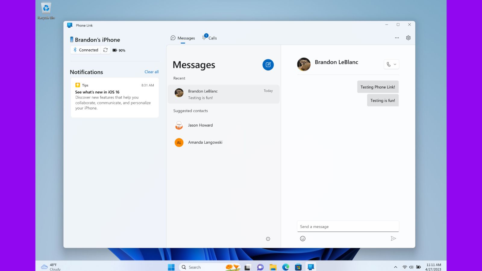 iPhone owners can now get their notifications on Windows 11 — here's ...