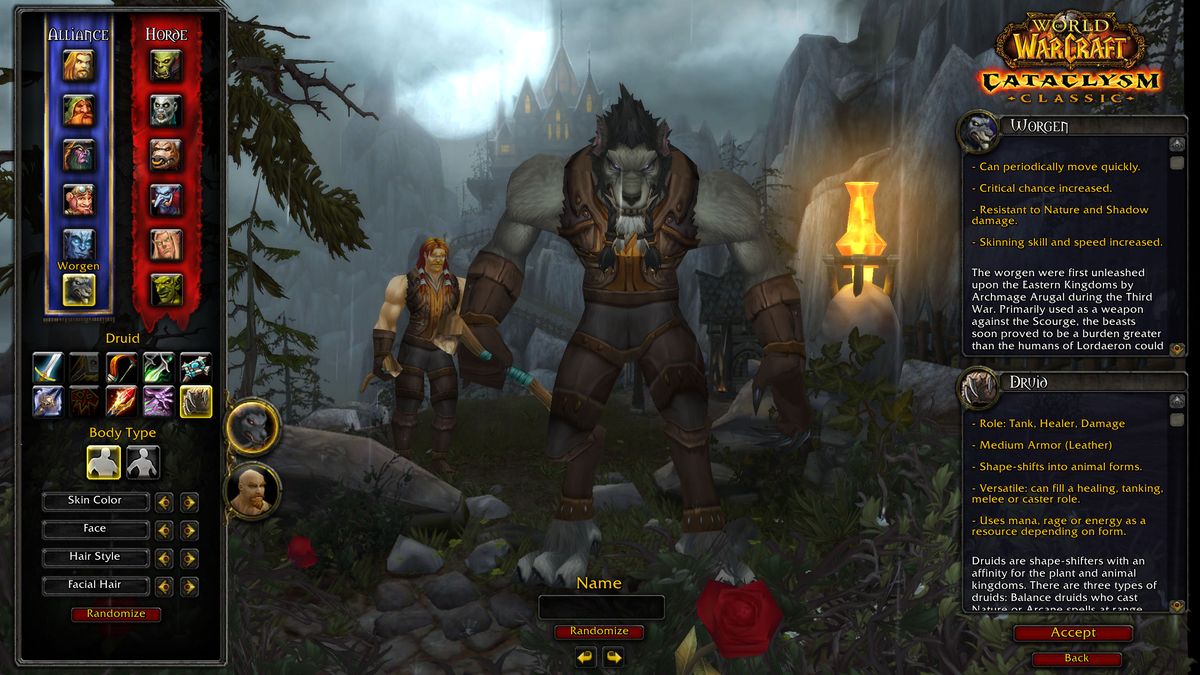 WoW Cataclysm worgen and goblin class choices | PC Gamer