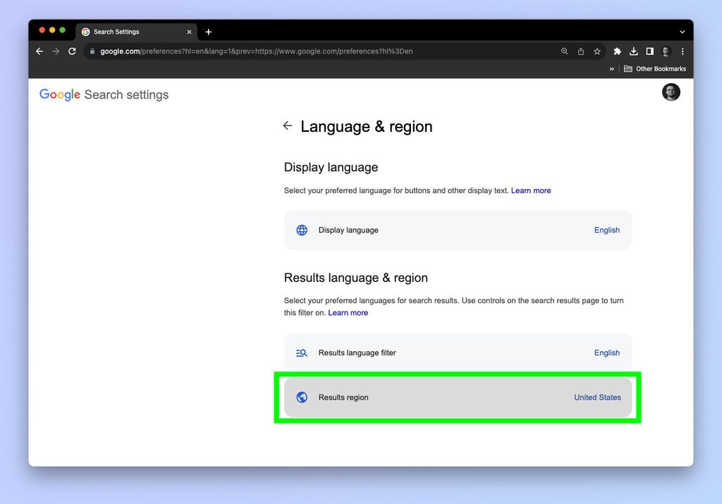 How to change region on Google Search | Tom's Guide