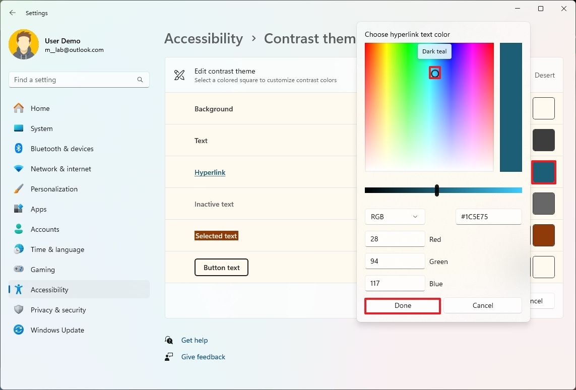 Set up high-contrast themes on Windows 11 | Windows Central