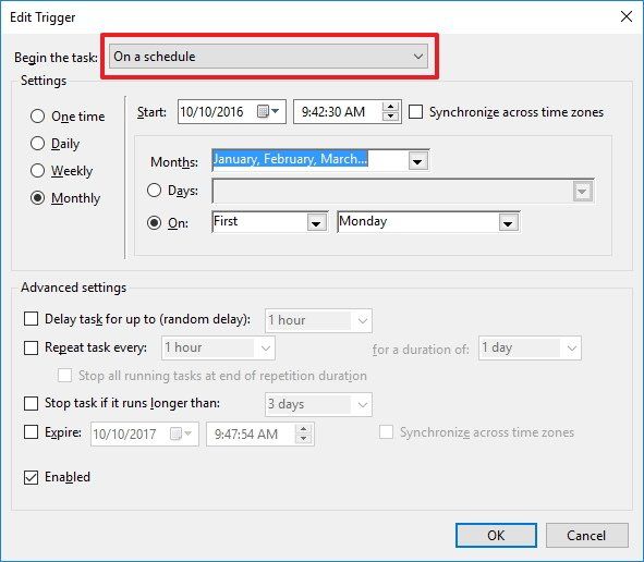 How to empty the Recycle Bin automatically on schedule on Windows 10 ...