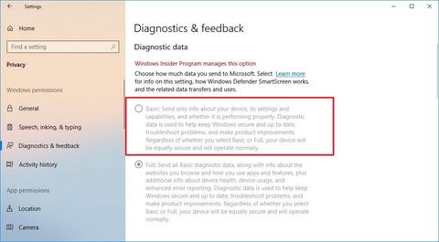 How to review and manage diagnostic data on Windows 10 April 2018 ...