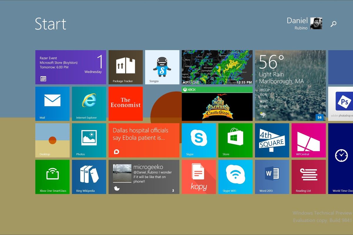 Here is how to get back the Modern Start Screen in Windows 10 Technical ...