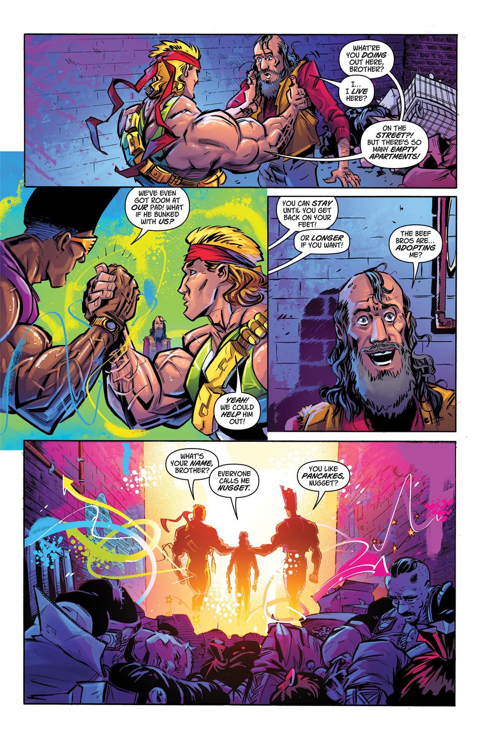 Superheroes return to their roots with "himbo bodybuilders" Beef Bros ...