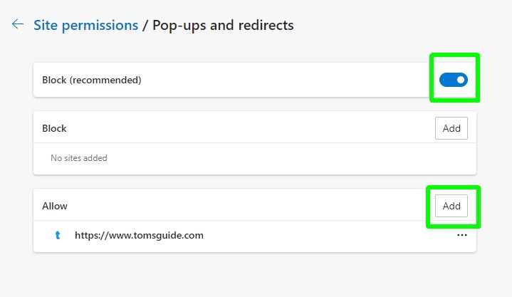 How to disable the pop-up blocker in your browser | Tom's Guide
