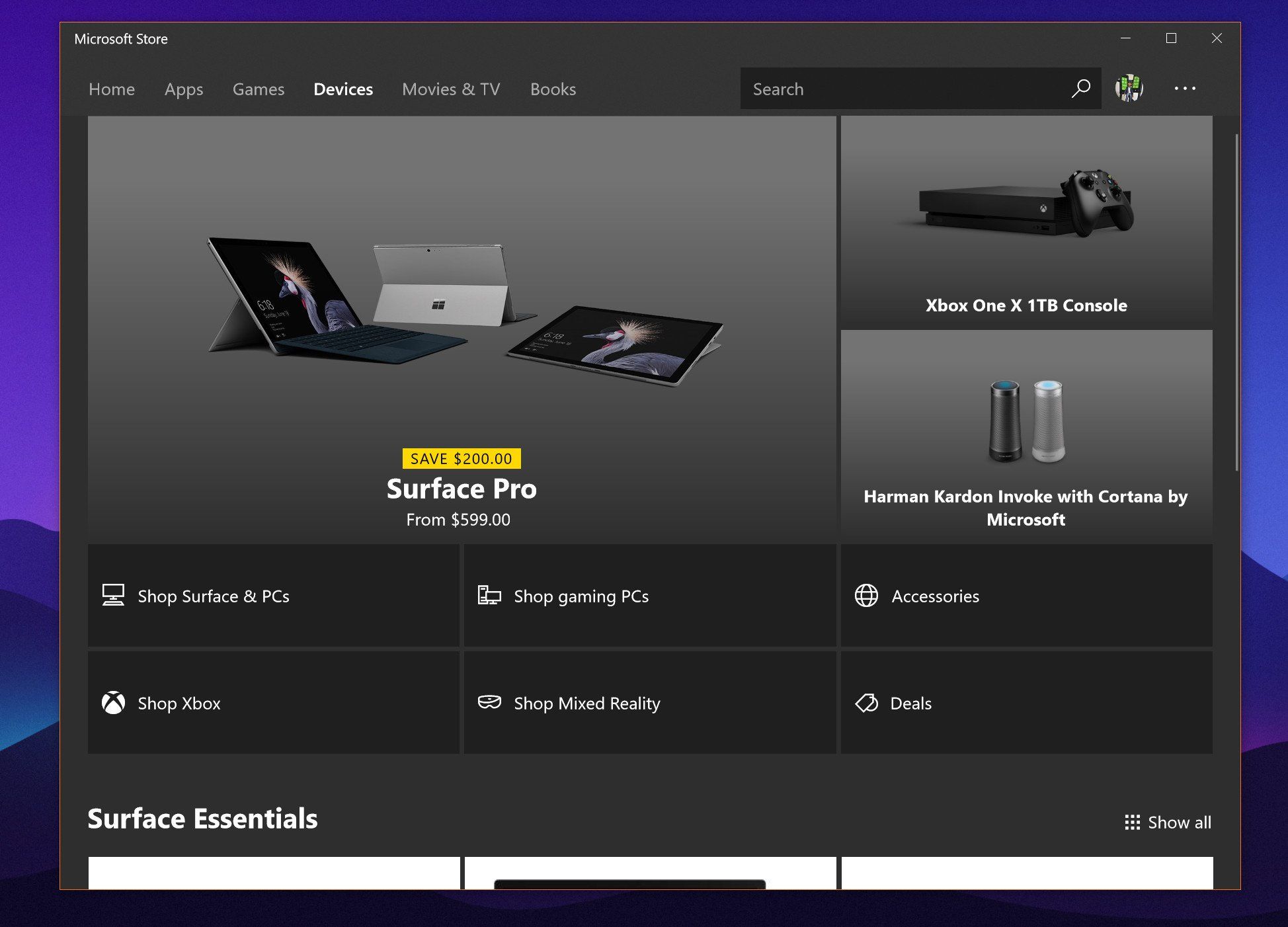 Microsoft Store app picks up dedicated 'Devices' tab for new PCs and ...