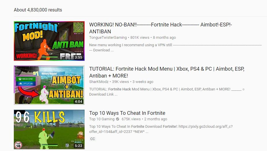 Cheating Fortnite players are flooding the internet with malware ...