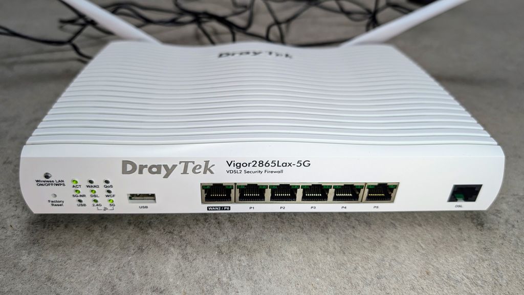 DrayTek Vigor2865Lax-5G 5G NR AX3000 Wi-Fi 6 router review | TechRadar