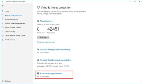What's new with Windows Defender Security Center in the April 2018 ...