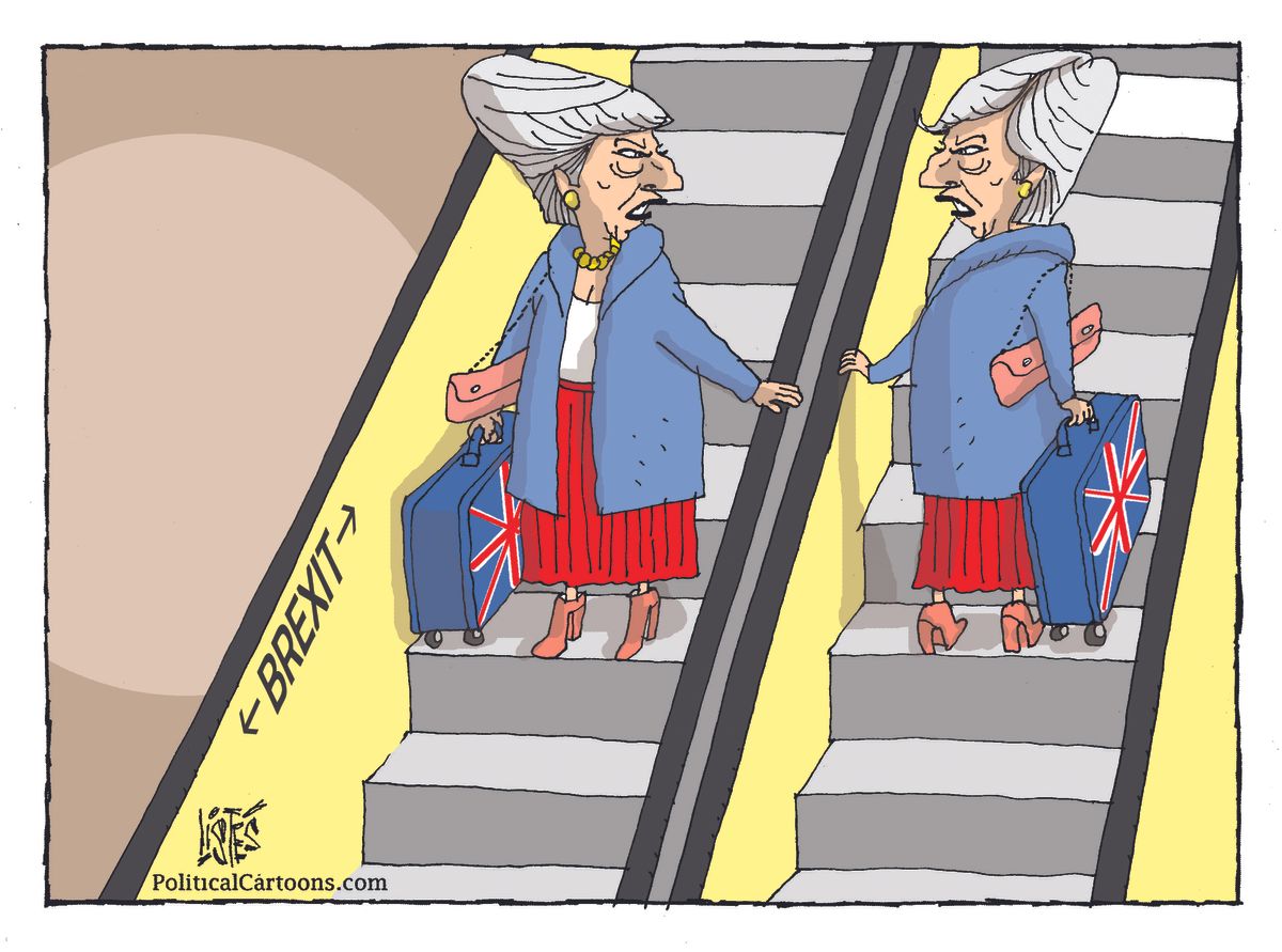 Political Cartoon U.S World Brexit Theresa May | The Week