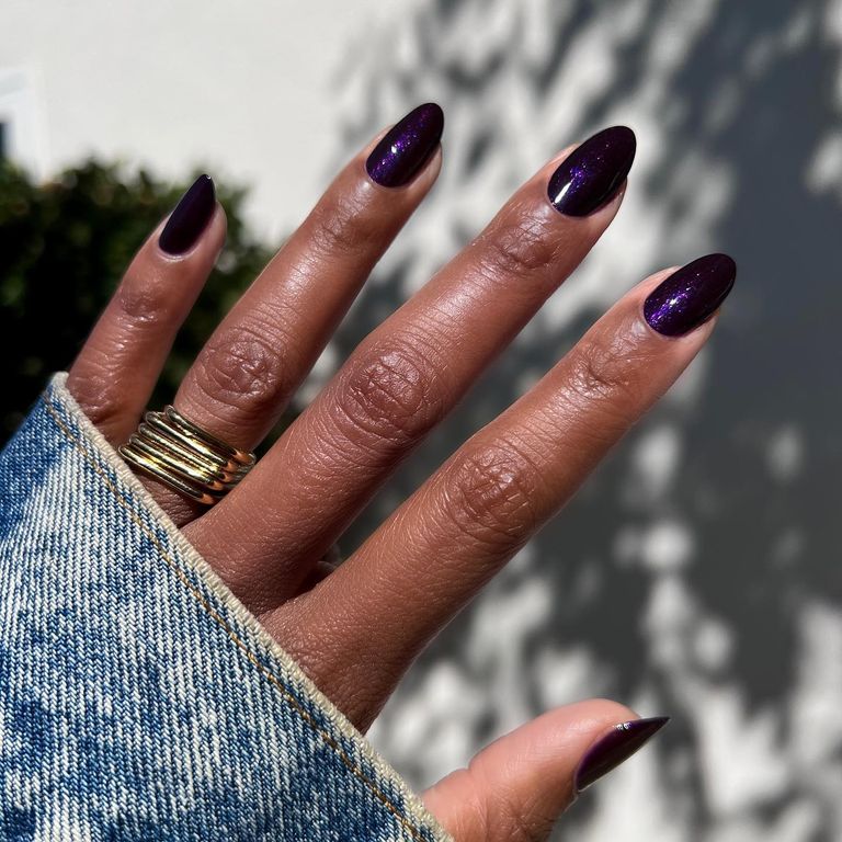 7 Chic Ways to Wear the Plum Nail Colour Trend This Winter | Who What Wear
