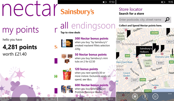 Official Nectar app available on the Windows Phone Marketplace ...