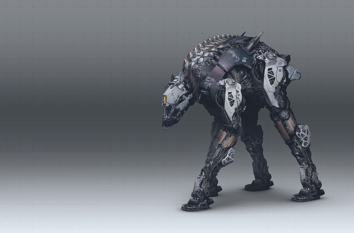 Learn core 2D art techniques to design a fierce robot concept ...