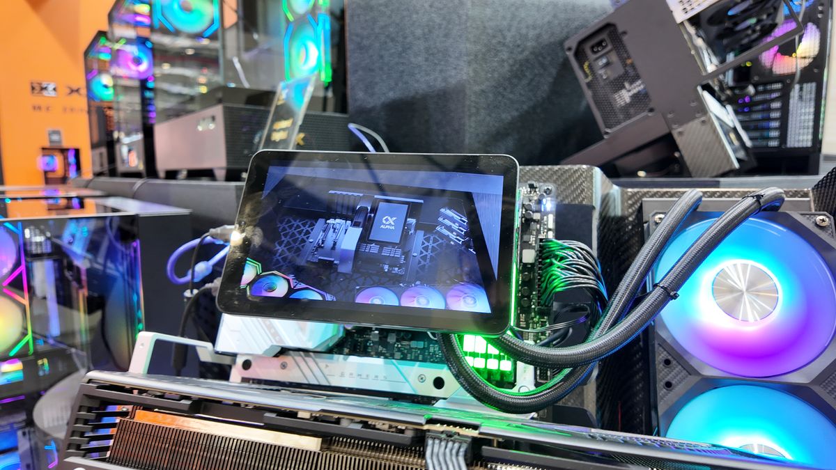 This ginormous caricature of a CPU cooler screen just about sums up ...